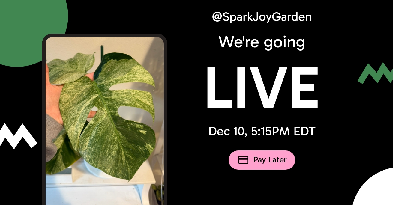 SparkJoyGarden Fresh Import Unboxing Live with Joy