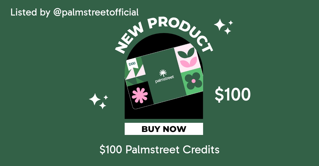 $100: e-gift card ($100) from @palmstreetofficial